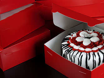Red Cake Boxes