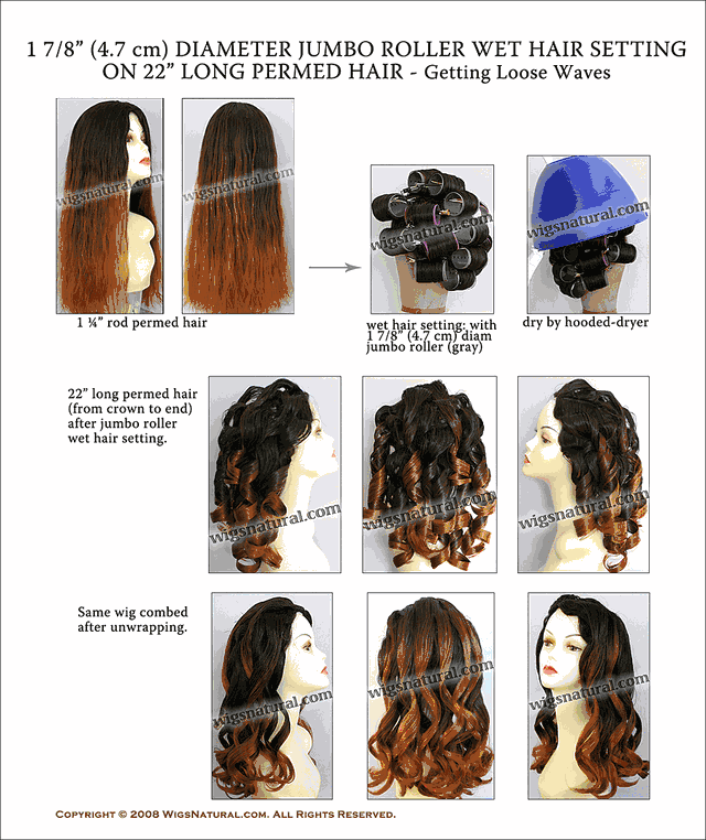 Loose Wavy Permed Hair