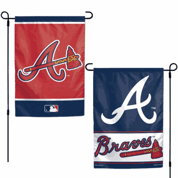 Atlanta Braves Flag 12x18 Garden Style 2 Sided - Banners & Flags