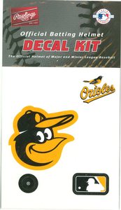 Baltimore Orioles Official Rawlings Authentic Batting Helmet Decal Kit ...
