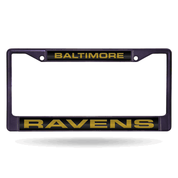 Baltimore Ravens Laser Chrome Frame - Laser Cut License Plate Frames ...