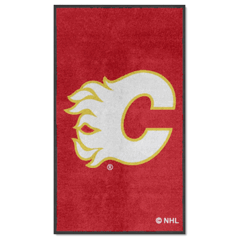 Calgary Flames 3X5 High-Traffic Mat with Durable Rubber Backing ...