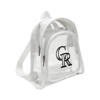 Colorado Rockies 3D Logo Clear Mini Backpack - 3D Logo Clear Mini Backpacks
