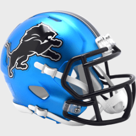 Detroit Lions NFL Mini Speed Football Helmet 2024 Alternate Blue - NFL ...
