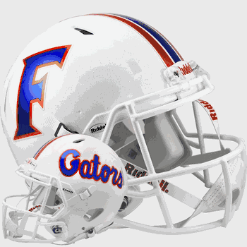 Florida Gators Authentic Speed Full Size Football Helmet Chrome Decals ...