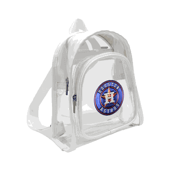 Houston Astros 3D Logo Clear Mini Backpack - 3D Logo Clear Mini Backpacks