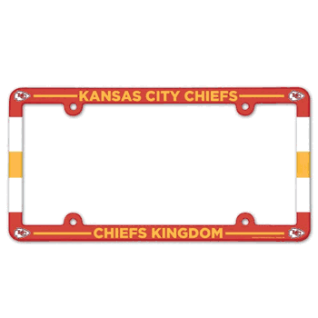 Kansas City Chiefs License Plate Frame Plastic Full Color Style ...