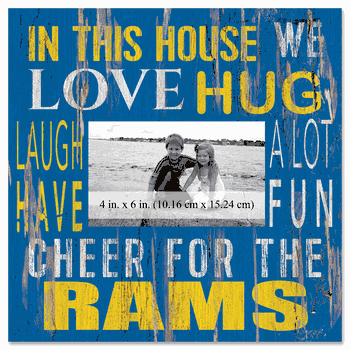 Los Angeles Rams 10x10 In This House Frame - Home Decor
