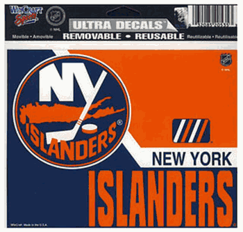 New York Islanders Decal 5x6 Ultra Color - Decals, Magnets & Stickers