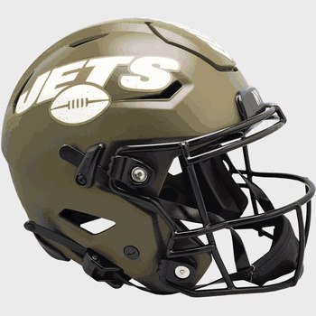 New York Jets SpeedFlex Full Size Football Helmet SALUTE TO SERVICE ...