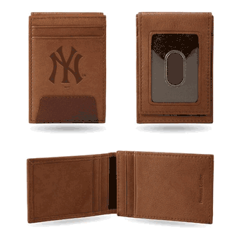 New York Yankees Genuine Leather Front Pocket Wallet - Bags & Wallets