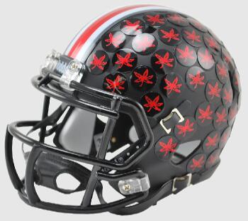 Ohio State Buckeyes NCAA Mini Speed Football Helmet Satin Black ...
