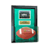 Perfect Cases Wall Mounted Football Case with 5x7 and Engraving Plate ...