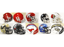 Riddell Set of 62 NCAA BCS Conference SEC, BIG 10, BIG 12, PAC 12 & ACC ...