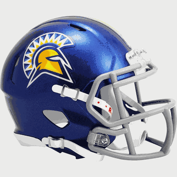 San Jose State Spartans NCAA Mini Speed Football Helmet - Riddell SPEED ...