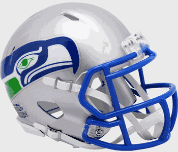 Seattle Seahawks 1983 to 2001 Riddell Mini Speed Throwback Helmet ...