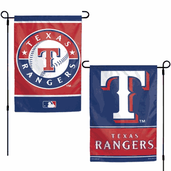 Texas Rangers Flag 12x18 Garden Style 2 Sided - Banners & Flags