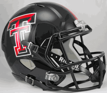 Texas Tech Red Raiders Speed Replica Full Size Football Helmet Chrome ...
