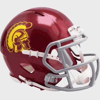 USC Trojans NCAA Mini Speed Football Helmet - Riddell SPEED MINI Helmets