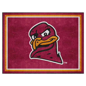 Virginia Tech Hokies 8ft. x 10 ft. Plush Area Rug, Hokie Bird Logo ...