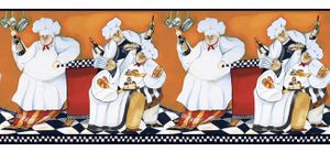 Chef's A-Cookin' Wallpaper Border