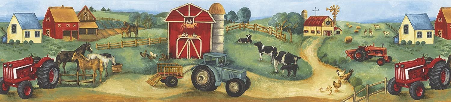 John Deere Tractor Wallpaper Border