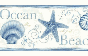 Island Bay Shell Wallpaper Border