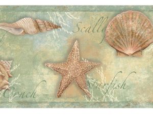 Seashells Wallpaper Border