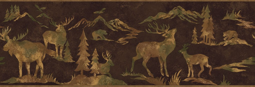 Wild Animal Wallpaper Border