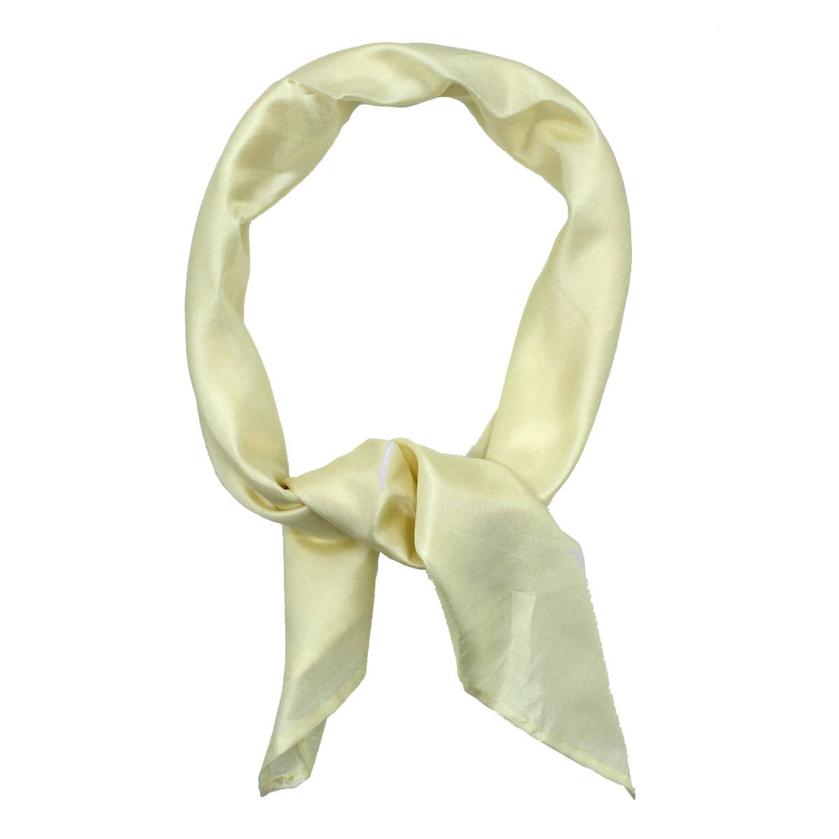 23" Cream Vanilla Silk Bandana