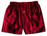 Fire Red Stripes Silk Boxers