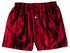 Fire Red Stripes Silk Boxers