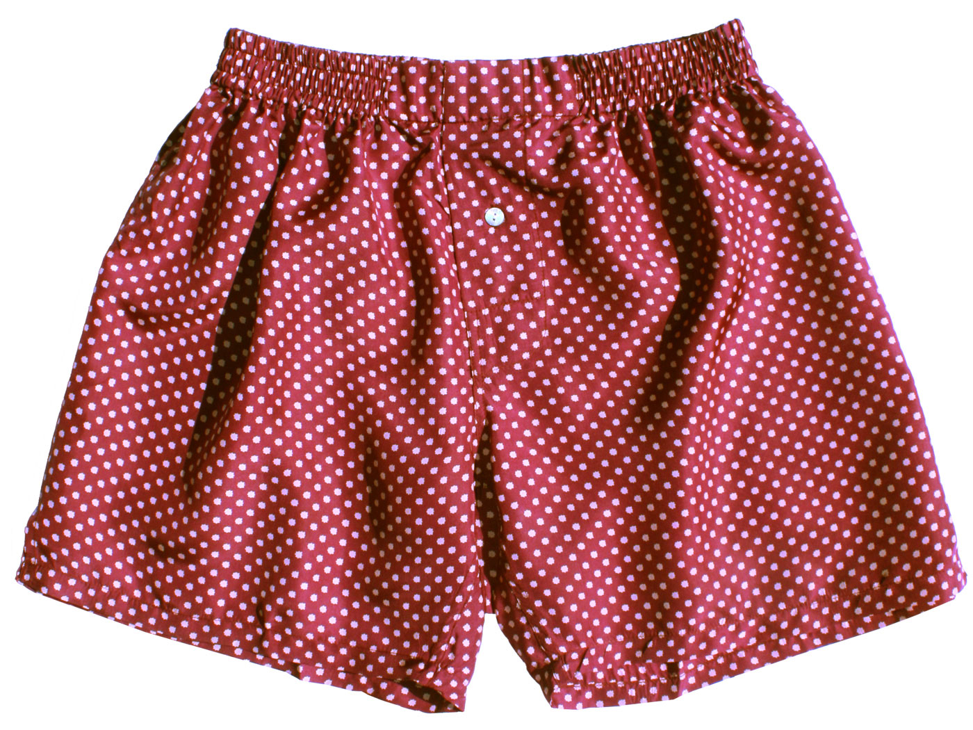 Maroon Stars Silk Boxers