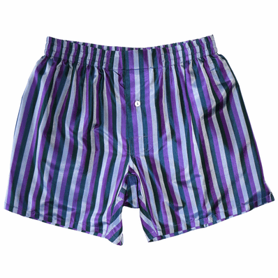 Merlin Magic - Purple Stripes Men's Silk Boxers
