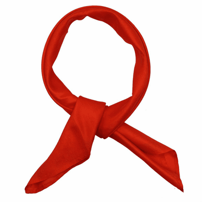 23" Red Silk Bandana