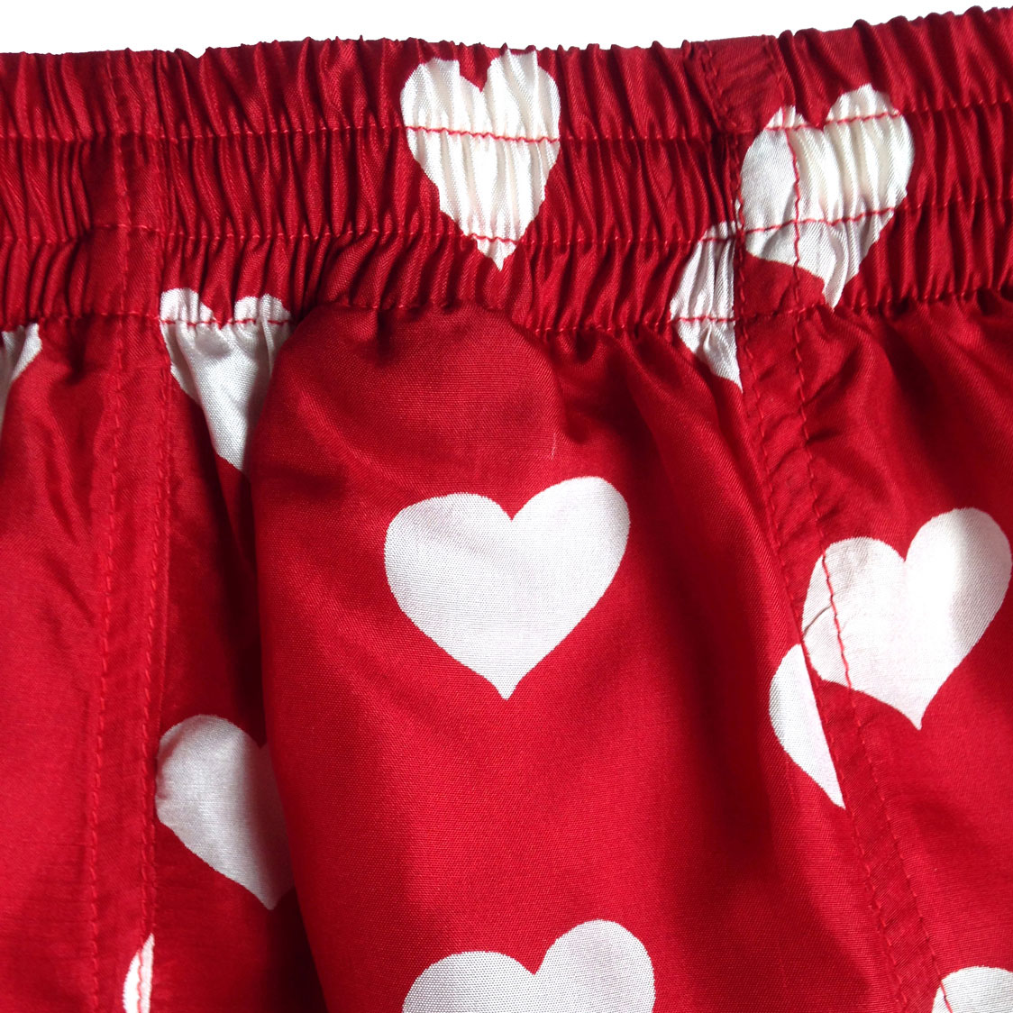 Red Silk Hearts Men's Boxers