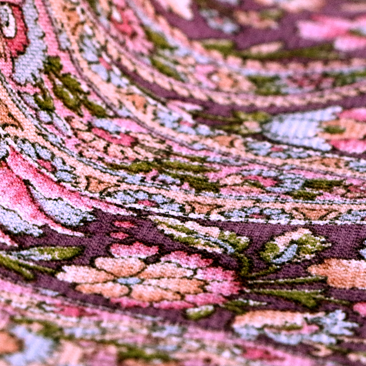 Rose Purple Paisley Silk Poplin Boxers