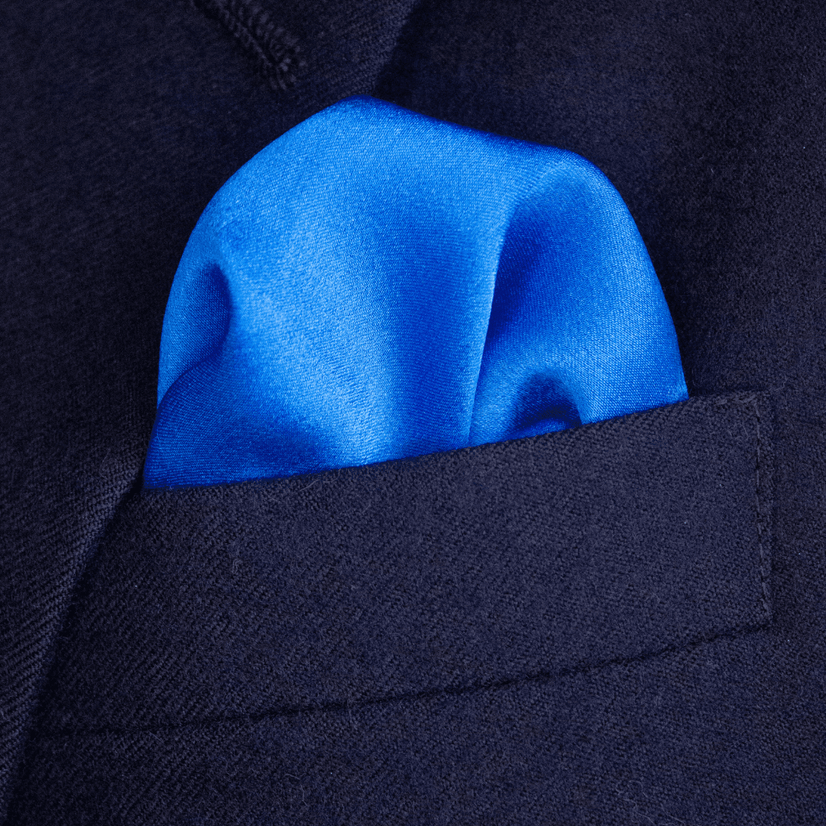 Royal Blue Satin Silk