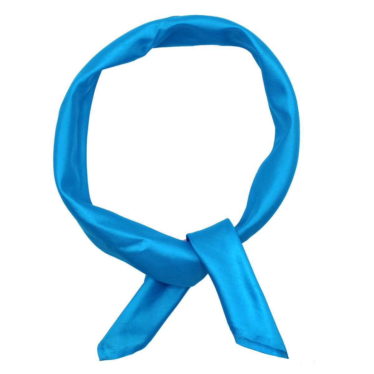 23" Turquoise Blue Silk Bandana