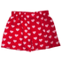Women’s Red Silk Heart Boxers