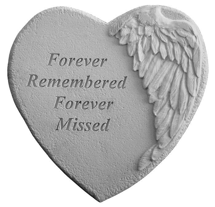 Forever Remembered - Garden Memorial Stone