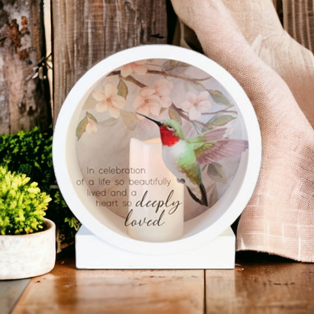 Memorial Lantern Shadow Box - Deeply Loved