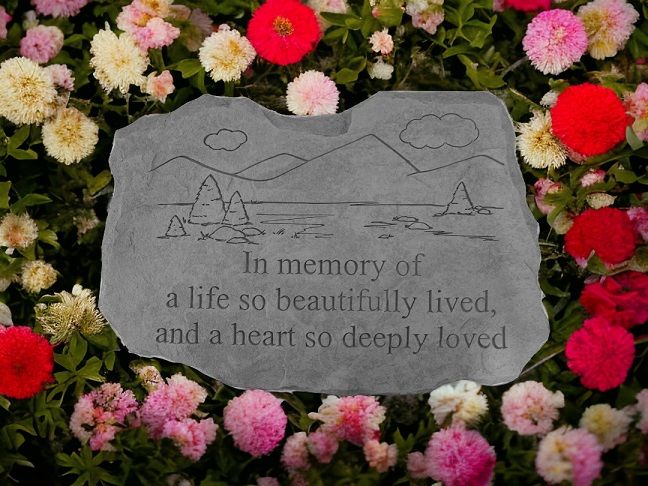 Memorial Stone - A Life So Beautifully Lived