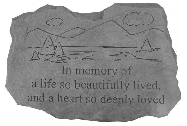 Memorial Stone - A Life So Beautifully Lived