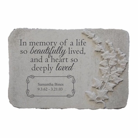 Personalized Memorial Garden Stones | Engraved Memory Stones