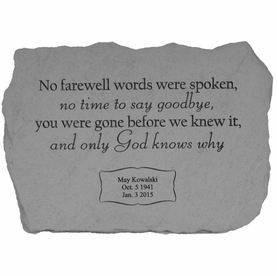 Personalized Memorial Garden Stones | Engraved Memory Stones