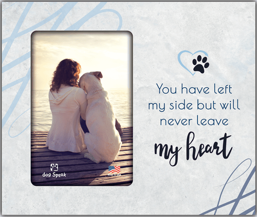 Pet Memorial Frame - Never Leave My Heart