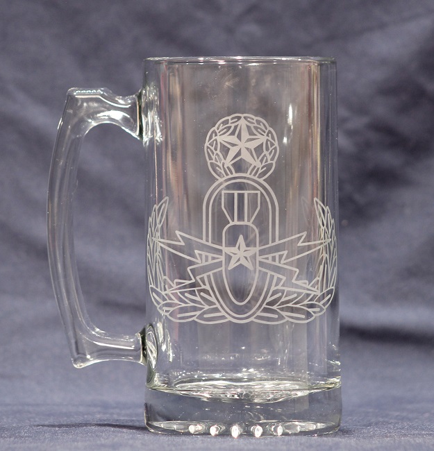 24oz Laser Engraved Glass Mug