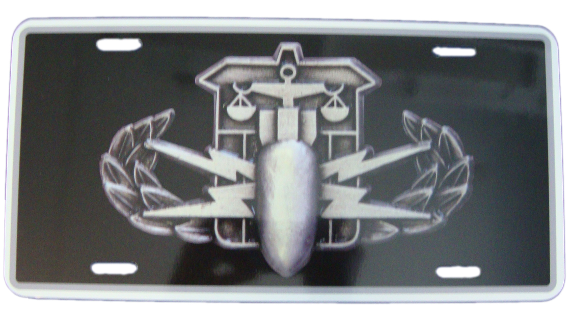 Military Branch License Plate