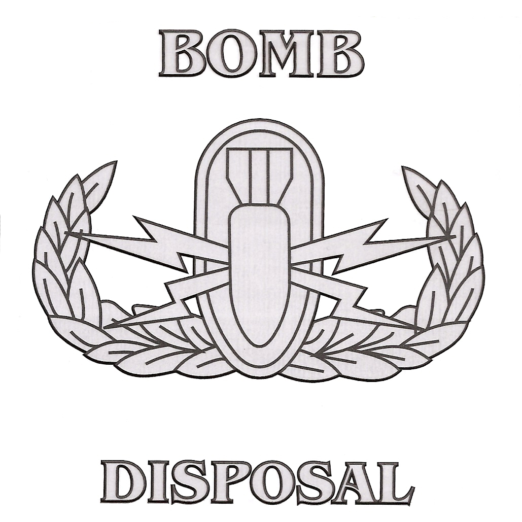 Static Bomb Disposal w/ EOD Badge